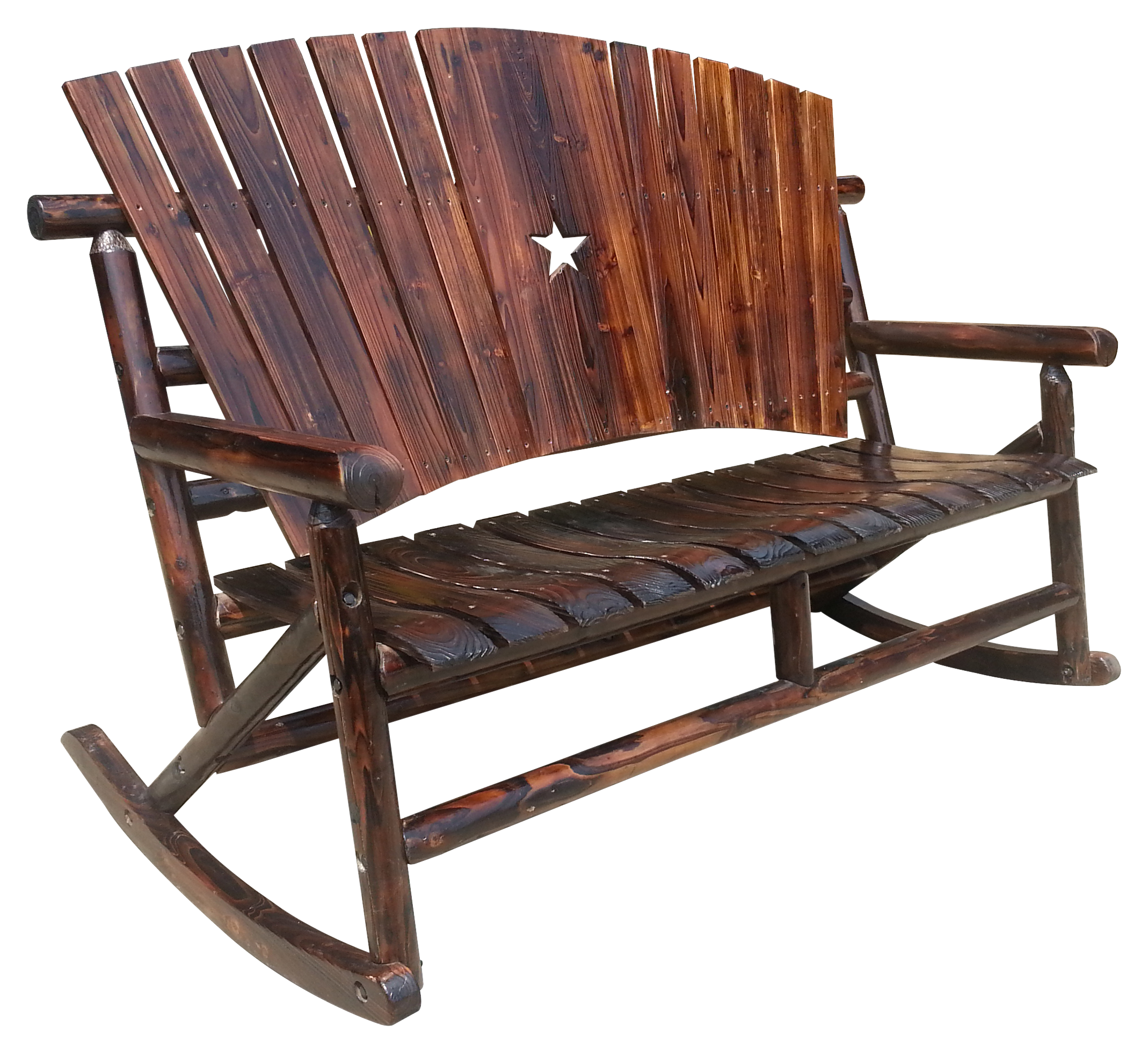 Leigh Country Char-Log Family Double Rocker Rocking Chair | Bass Pro Shops
